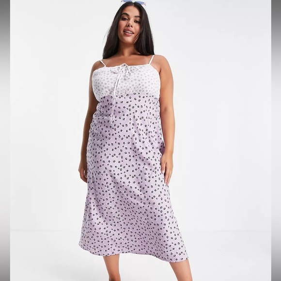 ASOS | Dresses | Nwt Asos Influence Cami Strap Midi Dress In Purple ...